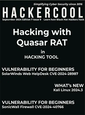 Hackercool - Edition 7, Issue 09, September 2024 - Free Magazine PDF